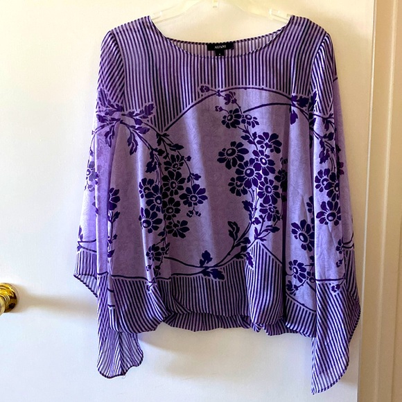 Alfani | Tops | Alfani Womens Flare Sleeves With Undertop Attached Tops ...